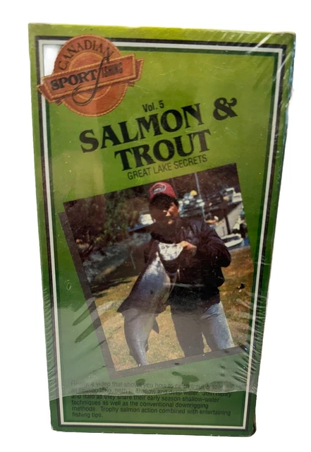 WORLD CLASS SPORT Fishing Great Lakes Secrets Salmon & Trout VHS Tape ...