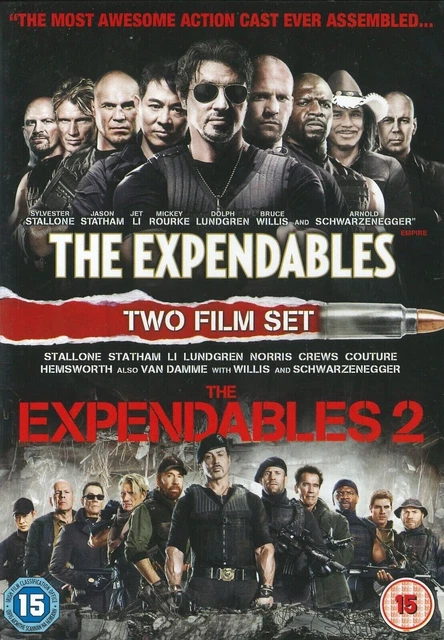 THE EXPENDABLES 1 & 2 (2012) DVD, 2-Film Set, Sylvester Stallone, Jason ...