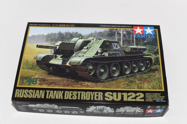 TAMIYA 32527 1700 Modell - Russian Tank Destroyer SU122 - 1:48 - OVP ...