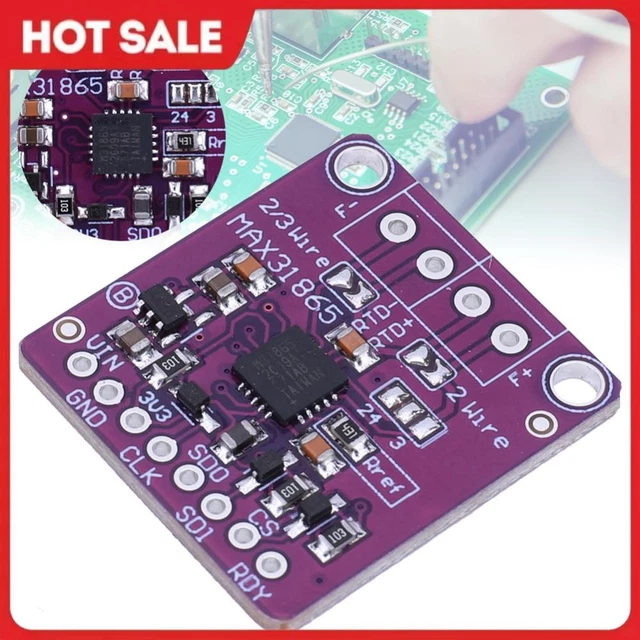 MAX31865 PT100/PT1000 RTD Thermocouple Temperature Detector Sensor ...