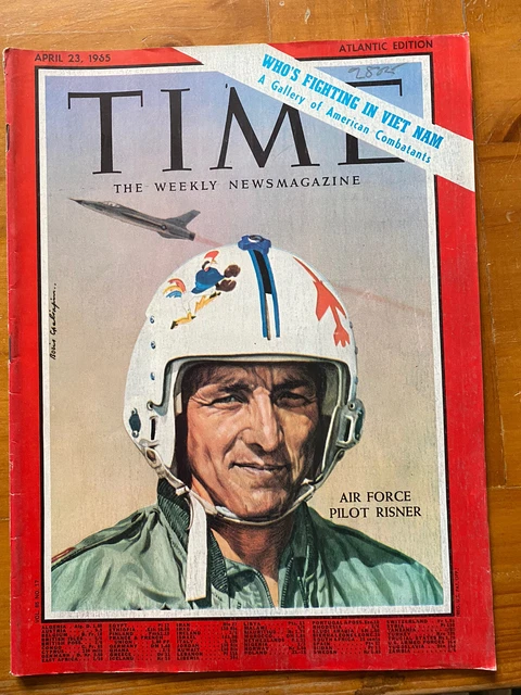 TIME MAGAZINE 1965 Air Force Risner Fighter Pilot Vietnam Vintage Ads ...