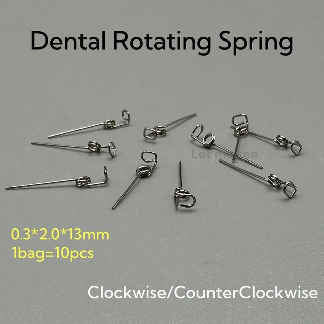 DENTAL ORTHODONTIC WIRE Uprighting Rotating Spring clockwise ...