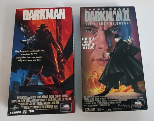 DARKMAN I & II VHS Liam Neeson Action Horror $9.99 - PicClick