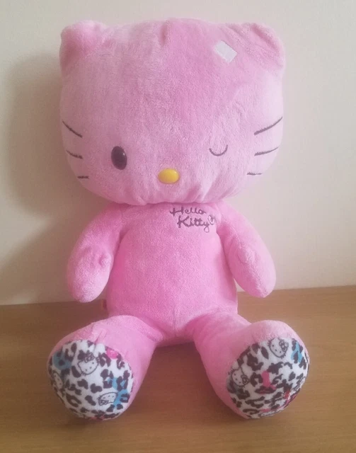 BUILD A BEAR Pink Hello Kitty Leopard Paws Winking Sanrio Plush Soft ...