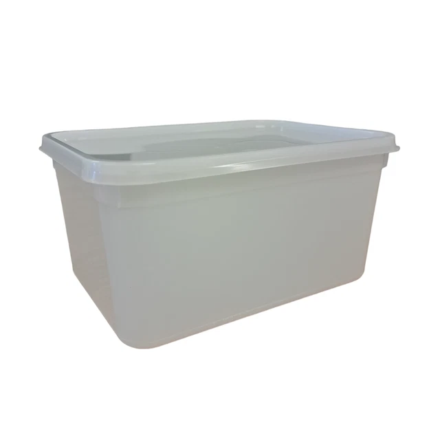 3 LITRE ICE cream container and lid Plastic Food Storage box ...