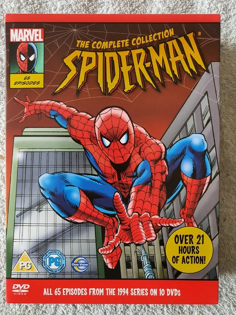 SPIDER-MAN-SEASONS 1,2,3,4&5- COMPLETE 1990's Animated Marvel Series-65 ...