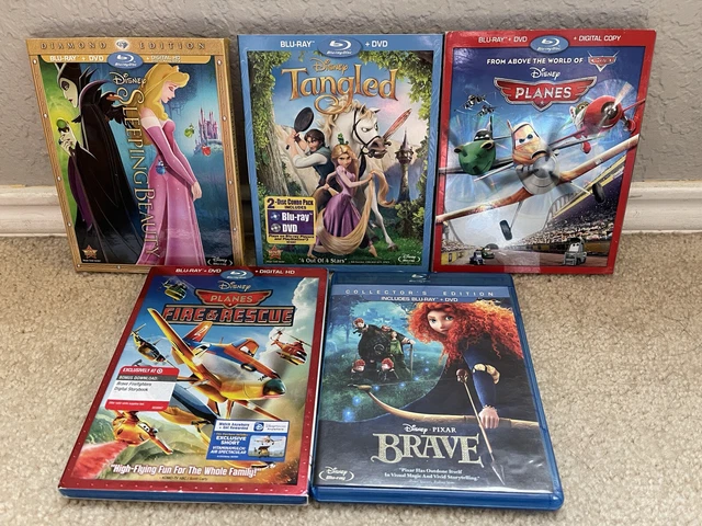 DISNEY BLU RAY Movie Lot (5) Tangled, Brave, Planes, Sleeping Beauty £ ...