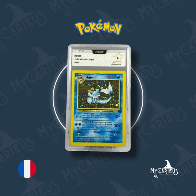 POKÉMON CARD PCA Authentique - Aquali Holo 12/64 Wizards Jungle 2000 Fr ...
