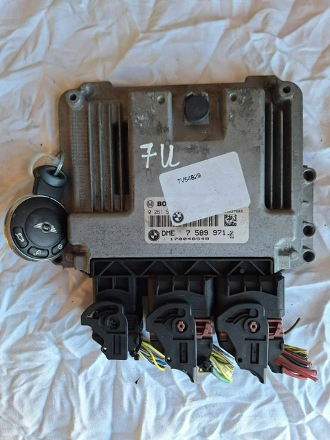 BMW MINI COOPER Engime Control Unit Ecu & Key 0261S04563 Dme 7589971 £ ...