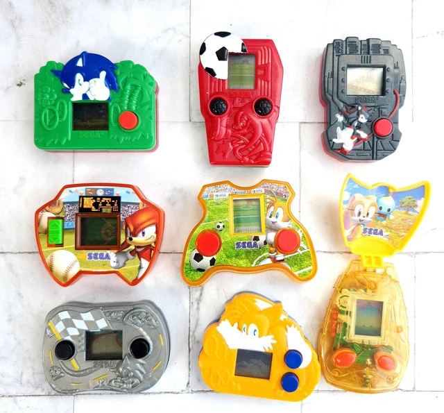 MCDONALDS SONIC HANDHELD LCD Game Bundle Happy Meal Toys Sega Working ...