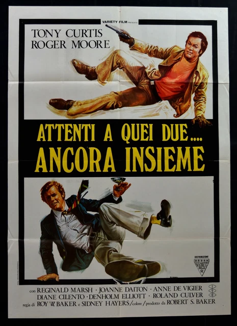 MANIFESTO ATTENTION A Ces Due Back Together Tony Curtis Roger Moore ...