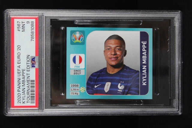 KYLIAN MBAPPE STICKER Panini Euro 2020 Blue Tournament Edition #567 ...