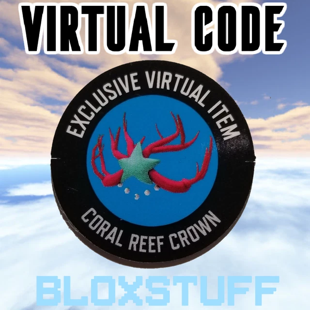 CORAL REEF CROWN ROBLOX - Virtual Toy Code Sent in Inbox $20.00 ...