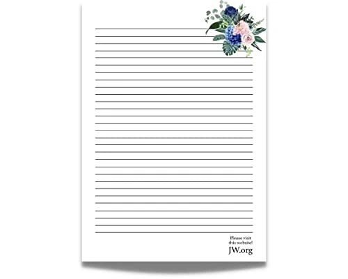 JW LETTER WRITING A4 Pad Stationery Paper Jehovah Notepad Writing ...