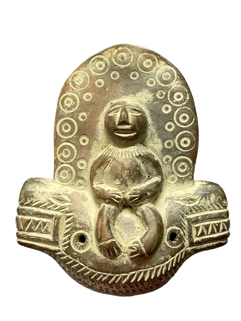 PRE-COLUMBIAN TAIRONA CERAMIC Ocarina Musical Instrument REPRODUCTION 3 ...