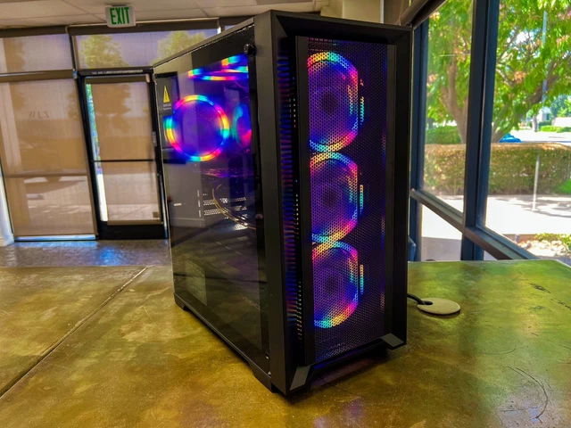 GAMING PC RGB Desktop Computer i7 32GB 1TB SSD 2TB RX 580 WIFI WIN10 ...