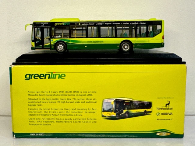 1/76 GREENLINE ARRIVA Buses Mercedes-Benz Citaro UKBus Model CMNL ...