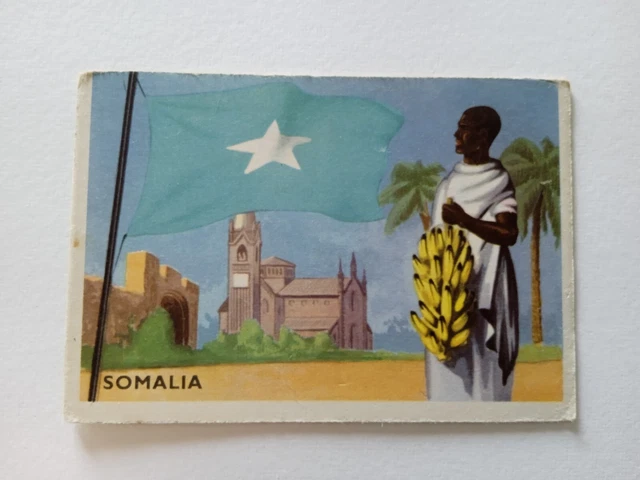 FIGURINA CARTONATA GLI STATI DEL MONDO BANDIERE SIDAM 1960 SOMALIA n 74 ...