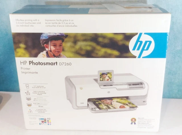 HP PHOTOSMART D7260 Digital Photo Inkjet Printer Windows Vista Factory ...