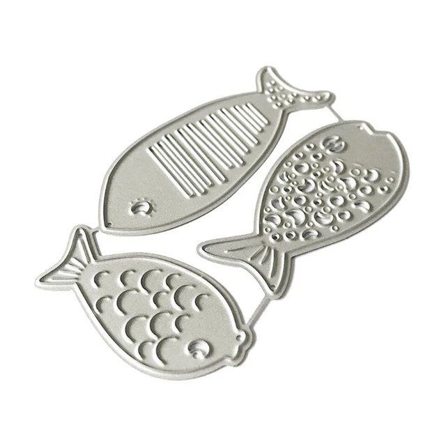 FISH METAL CUTTING Dies Stencil Scrapbooking DIY Album Stamp Paper Card ...
