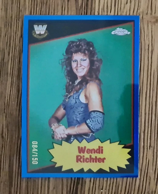 TOPPS CHROME WWE 2025 Wendi Richter Numbered 084/150 1985 Legend card £ ...