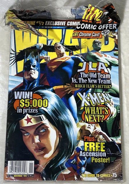 WIZARD NOVEMBER 1997 Superman Batman Wonder Woman Magazine ONLY NO ...