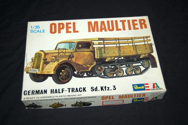 REVELL ITALERI 1/35 Scale Opel Maultier Sd.Kfz.3 German Halftrack Model ...