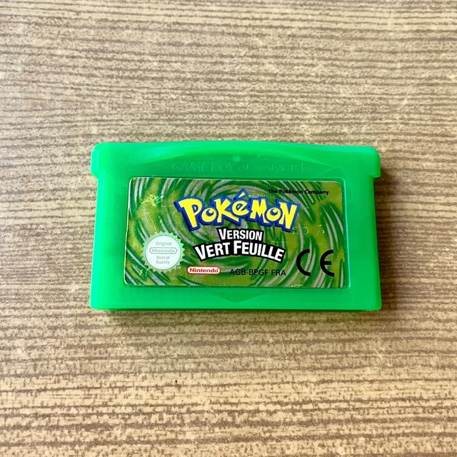 JEU POKEMON VERSION VERT FEUILLE Pour Game Boy Advance GBA EUR 82,90 ...