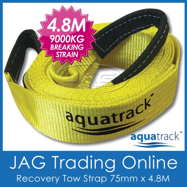 AQUATRACK 4.8M 9T 9000kg RECOVERY TOW STRAP Tree Protector 4x4 4WD not Snatch $30.75 - PicClick AU