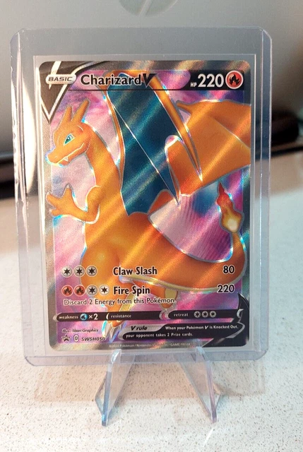 POKEMON CARD CHARIZARD V SWSH050 - Champions Path Sealed Promo - Full ...