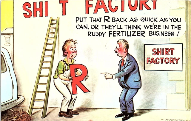 VINTAGE 60'S-80'S ADULT Humor Comic. Put The R Back As Quick As You Can ...