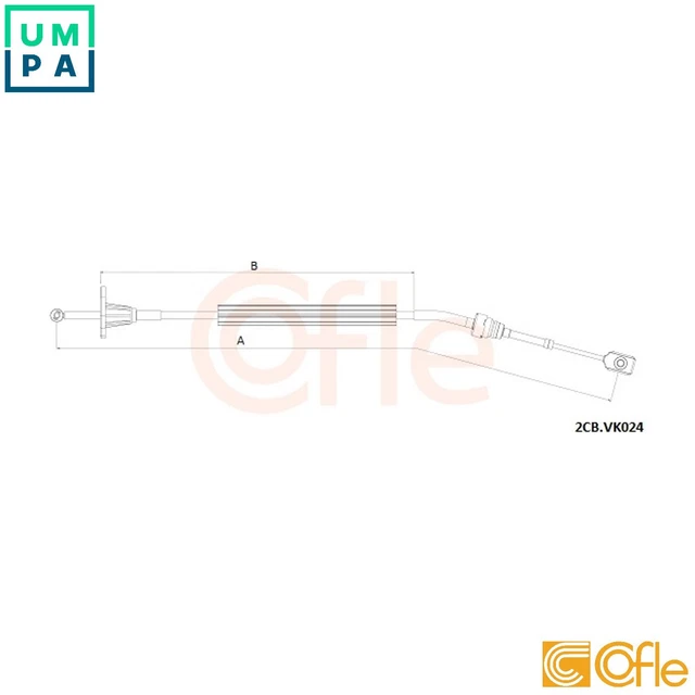 CABLE PULL MANUAL TRANSMISSION 2CB.VK024 FOR VW FLIGHT/CLASSIC DERBY ...
