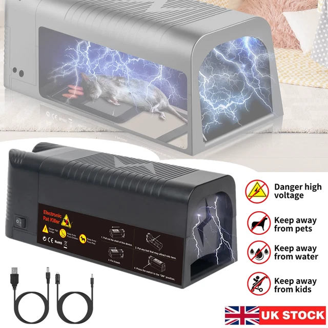 ELECTRONIC MOUSE TRAP Mice Rat Killer Pest Victor Control Electric ...