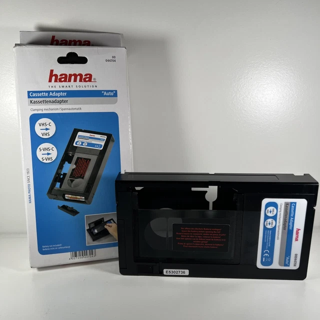 HAMA CASSETTE ADAPTOR VHS-C VHS S-VHS-C S-VHS Auto Play £18.00 ...