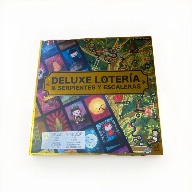 DELUXE LOTERIA & Serpientes Y Escaleras Traditional Mexican Board Full ...