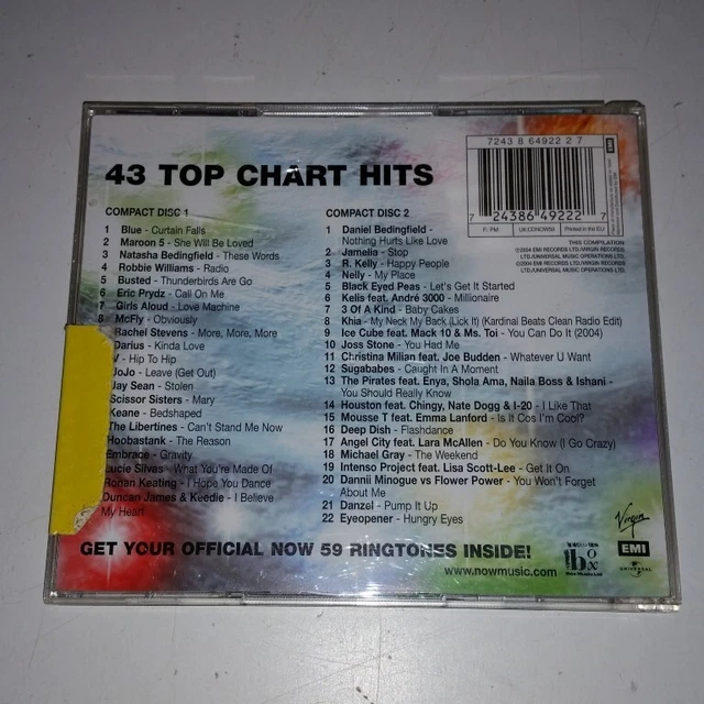 NOW THAT'S WHAT I Call Music 59 (2004) Girls Aloud Robbie Williams Cd ...