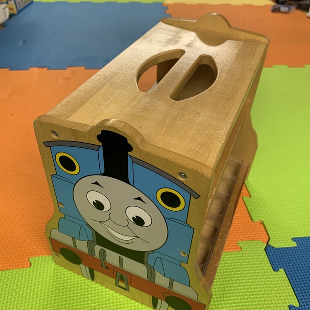 THOMAS THE TANK Engine & Friends Wooden Carry Trains Storage Step Stool ...