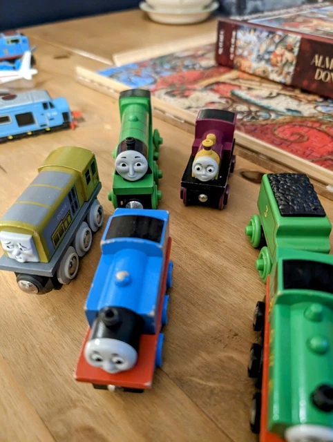 COLLECTION OF BRIO Thomas the Tank Engine wooden Trains 8 In Total £25. ...