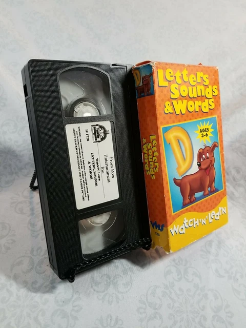 LETTERS SOUNDS & Words Watch'n' Learn VHS Cartoon HTF £4.66 - PicClick UK