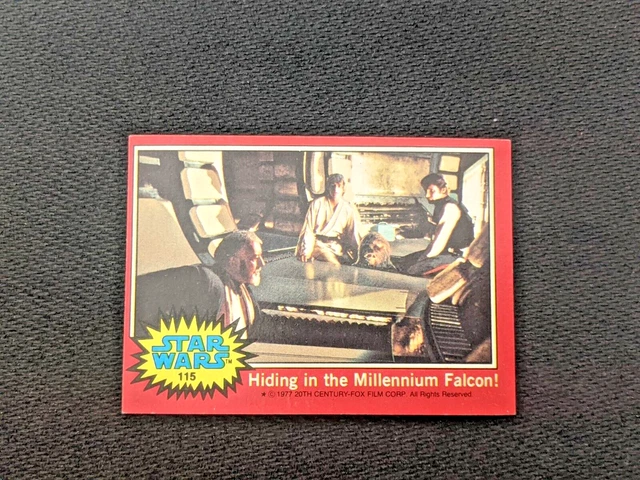 1977 STAR WARS Series 2 Hiding In The Millennium Falcon! Card #115 Luke ...