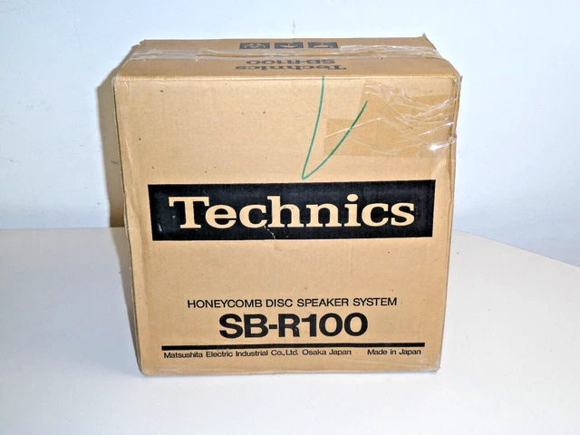 2X TECHNICS SB-R100 High-End Honeycomb Disc Speakers, Original ...