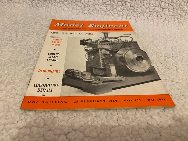 MODEL ENGINEER MAGAZINE #3059 Experimental Model I.c. Engine. Debonaire ...