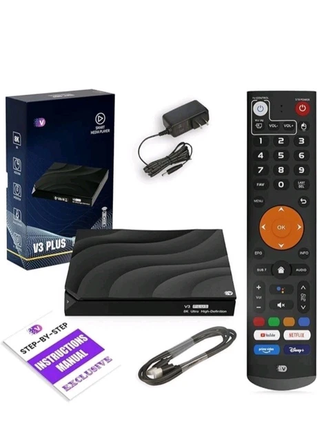 2025 VSEEBOX V3 Plus Android TV Box | 64GB | Voice Remote | 4K UHD ...