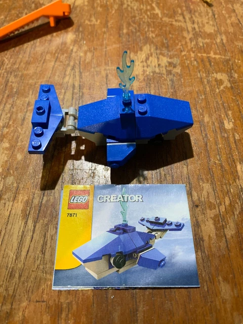 LEGO CREATOR ANIMALS Set 7871 Blue Whale Set 100% Complete Ocean Animal ...