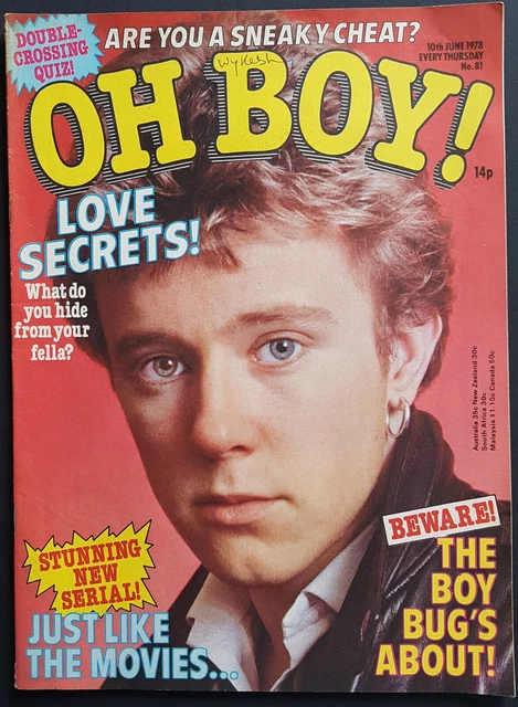 OH BOY MAGAZINE 10 June 1978 - Andy Gibb, Eddie & Hot Rods, Gary Tibbs ...
