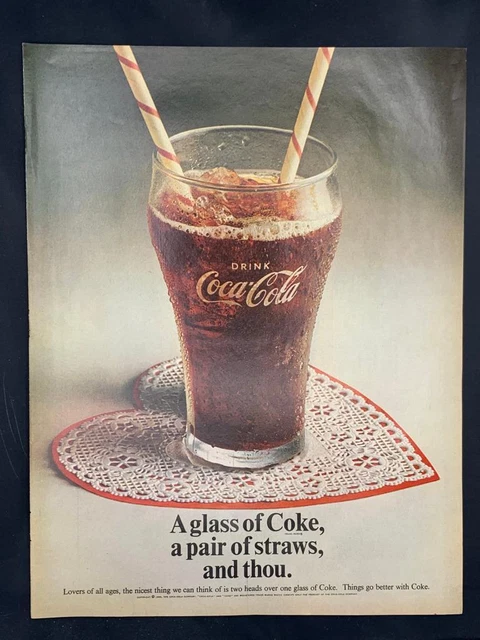 MAGAZINE AD*- 1969 - Coca Cola / Coke - glass EUR 6,94 - PicClick FR
