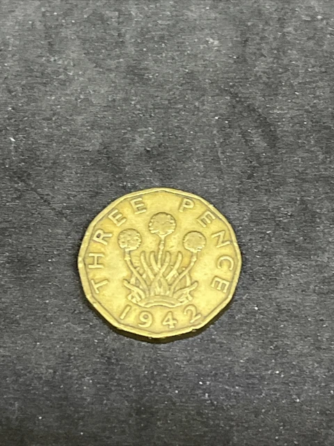 BRITISH 3 PENCE, THREE PENCE George VI, coin 1942. £1.00 - PicClick UK