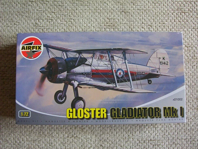 AIRFIX 1/72 SCALE Gloster Gladiator Mk.I model kit. [untouched] £7.99 ...