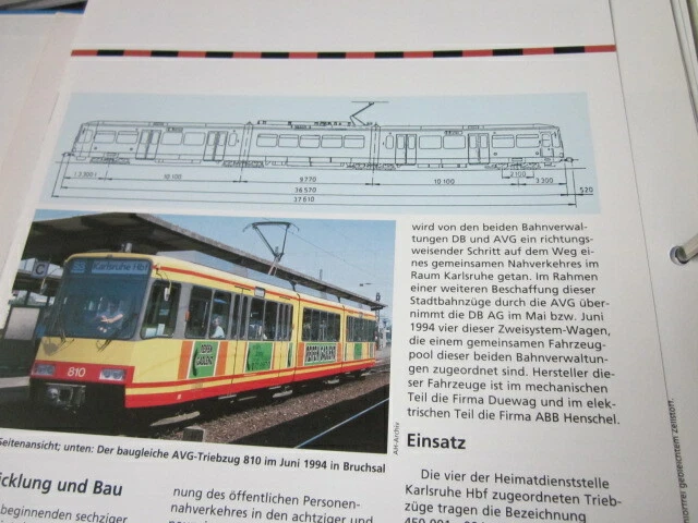 ELEKTROTRIEBWAGEN LOKAUFRISS DRG 60 DBAG 450 Zweisystem Stadtbahnzug ...