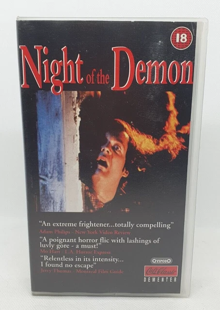 RARE HORROR VHS Tape NIGHT OF THE DEMON (1980)(1993 Release) 18 Cert ...